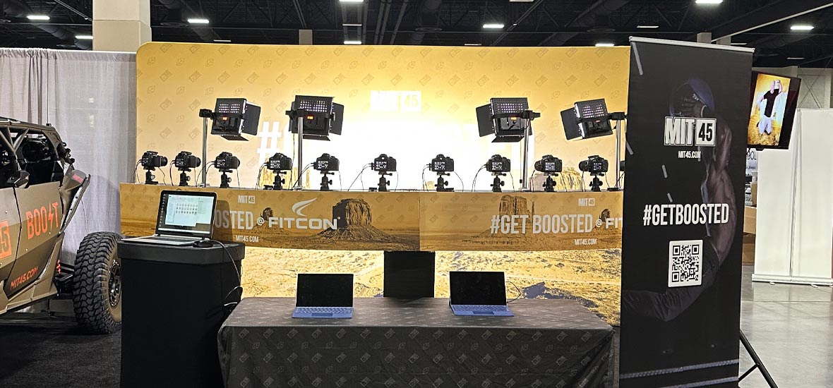 MIT45 Array Photo Booth at FitCon | Elevate Booth